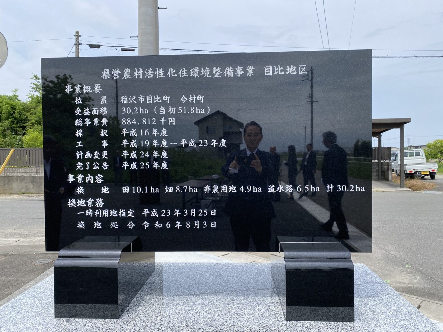 県営農村活性化住環境整備事業完了記念碑除幕式 - STEP21